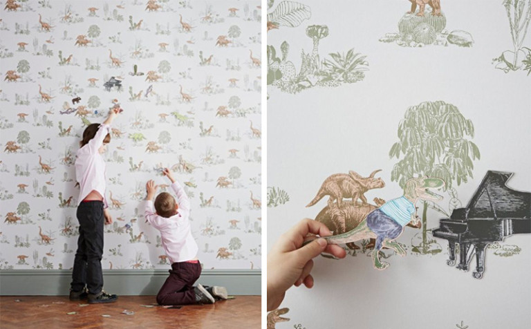 Fun Wallpaper for Boysrooms - by Kids Interiors
