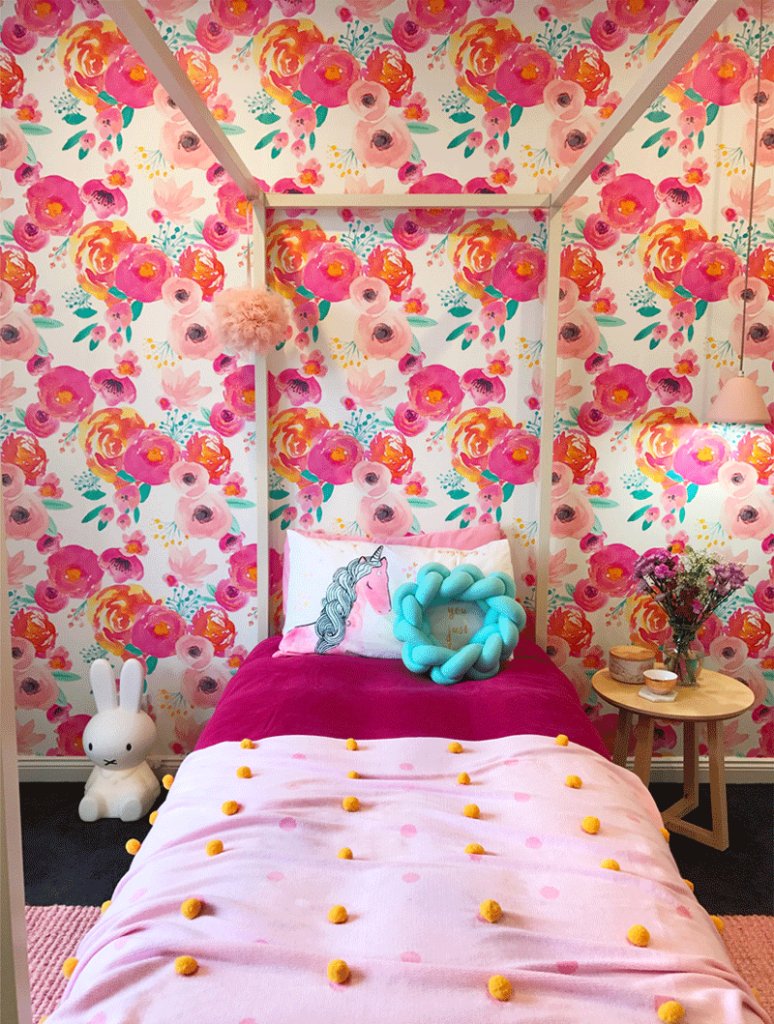April's Colourful and Floral Girl's Room - by Kids Interiors