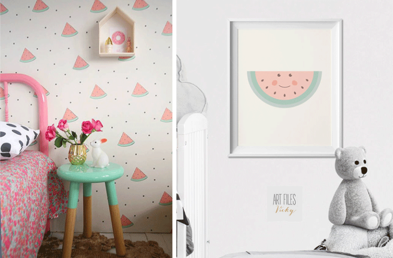 Watermelon décor ideas for kids bedrooms - Kids Interiors
