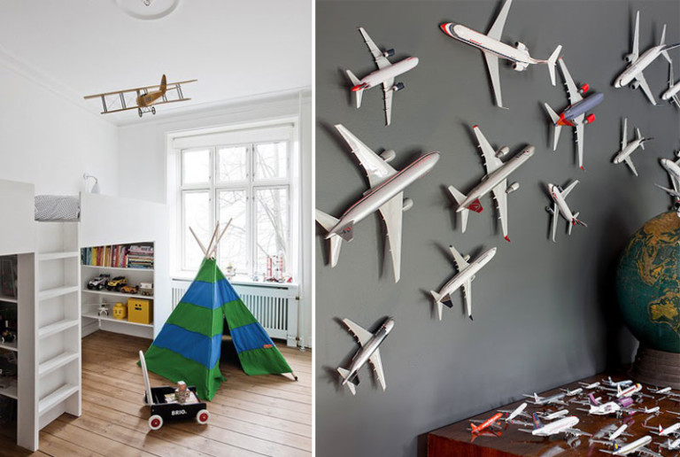 Aeroplanes in Childrens' Rooms - ideas and inspiration