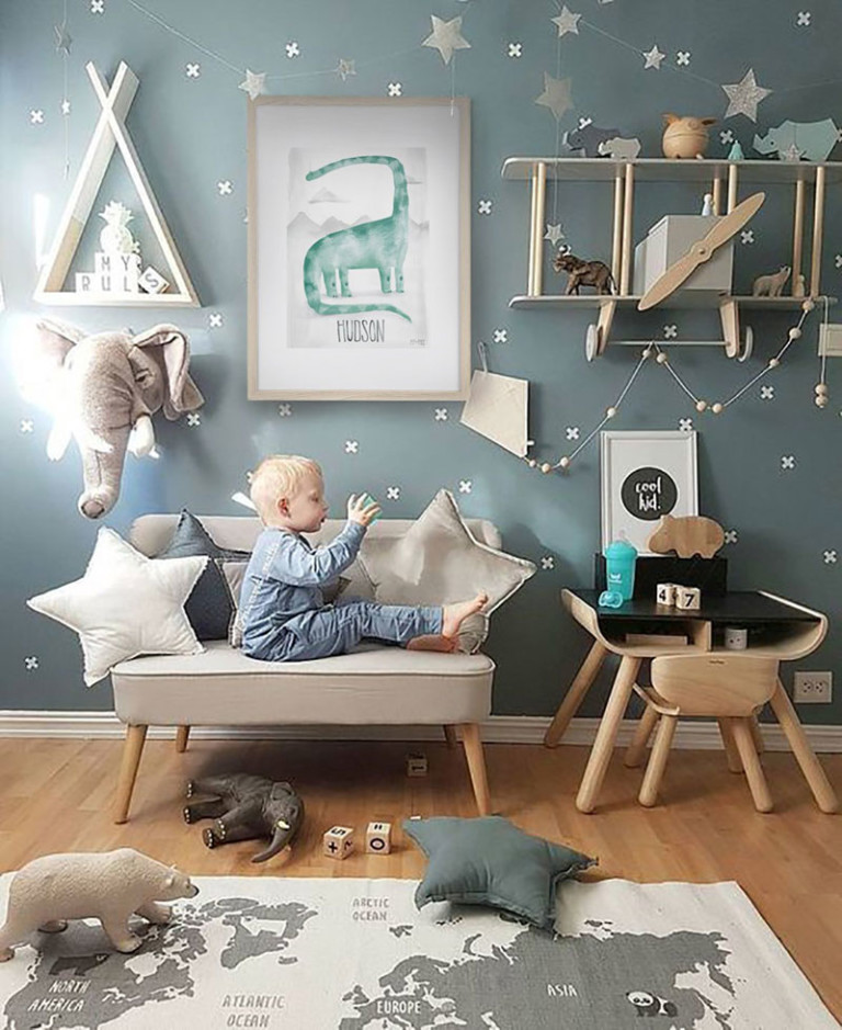 Muted Colours in Nursery and Kids' Rooms