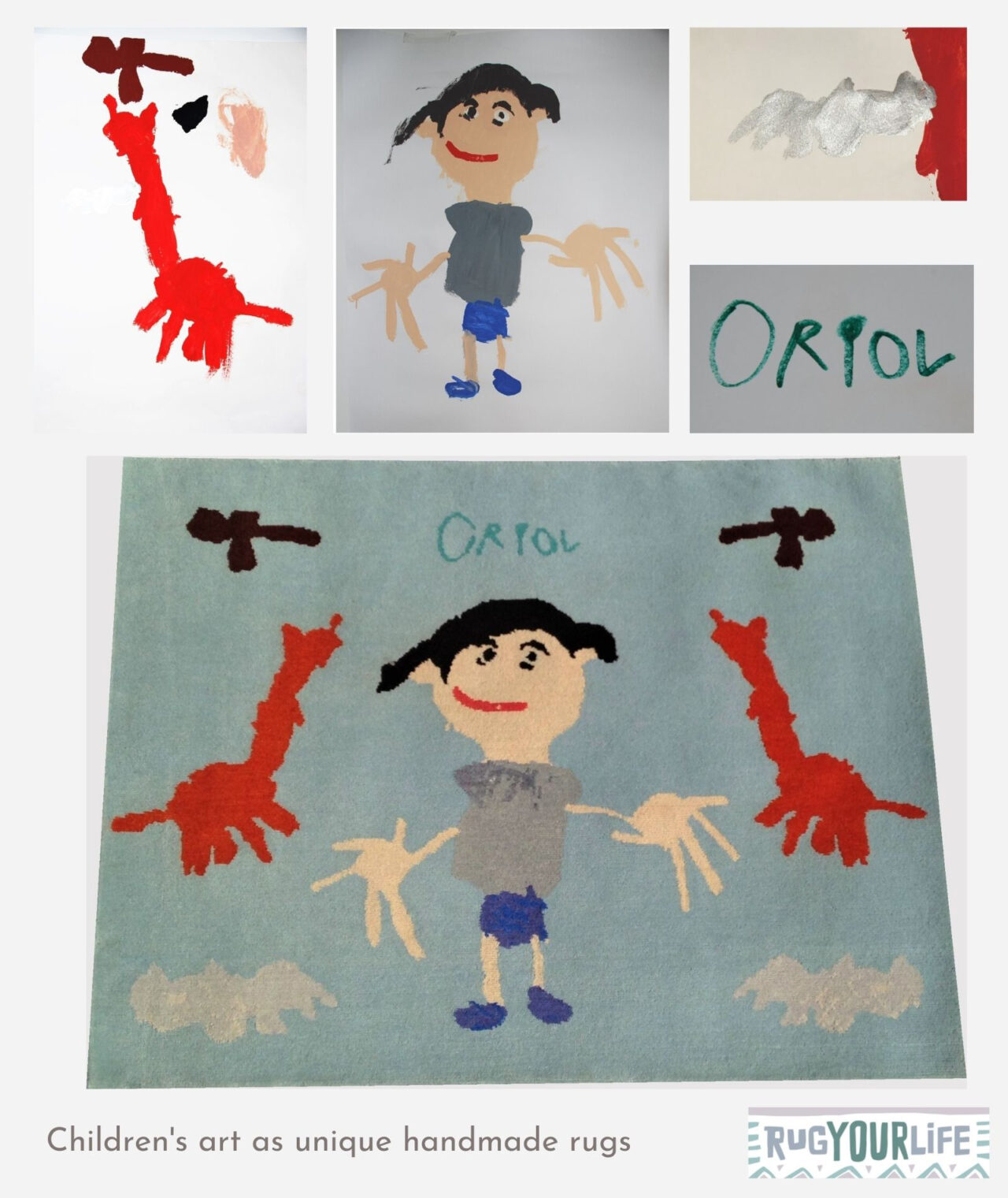 RUGS MADE WITH YOUR CHILD'S DRAWING BY RUG YOUR LIFE - Kids Interiors